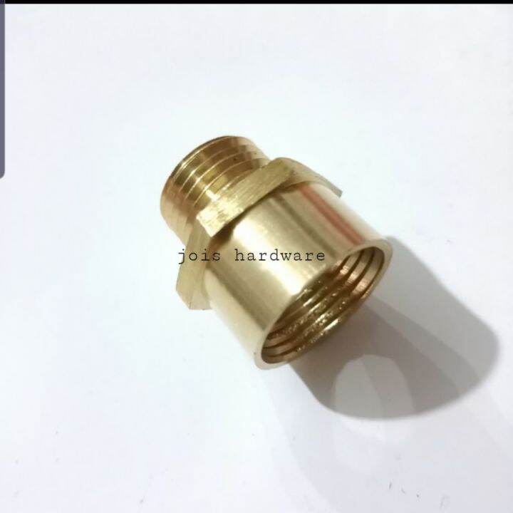 Neple Sok Drat Luar Drat Dalam Kuningan 1/2" x 5/8" | Lazada Indonesia