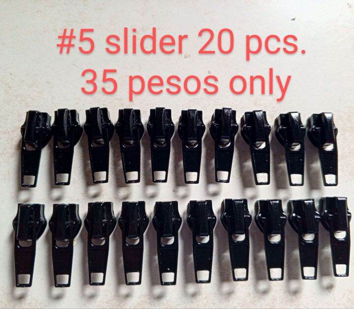 zipper slider #5 sold per 20 pcs. 35 pesos only. | Lazada PH
