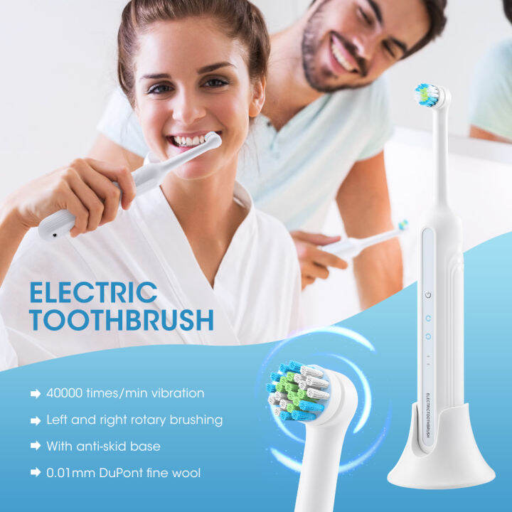 Hailicare Rotary Electric Toothbrush Portable Waterproof Teeth Cleaner ...