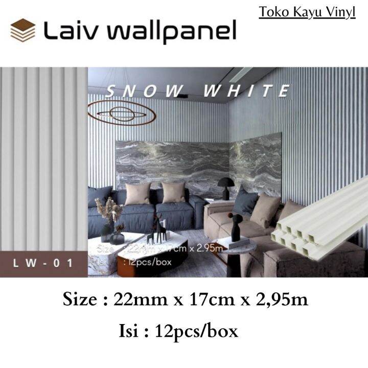 WPC Wall Panel kisi kisi partisi dinding/dekorasi rumah | Lazada Indonesia
