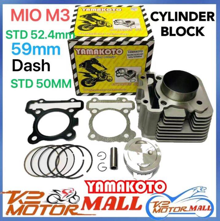 Cylinder block Yamakoto brand for Mio/M3 STD 52.4mm 59mm DASH STD 50mm ...