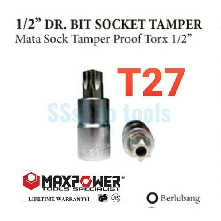 T25 MATA SOKET OBENG KETOK BINTANG BOLONG T 27 starbit lubang sok ...