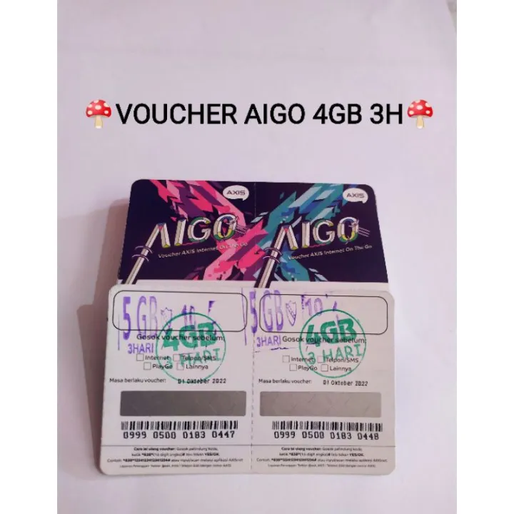 VOUCHER AXIS 4GB 3HARI NASIONAL | Lazada Indonesia