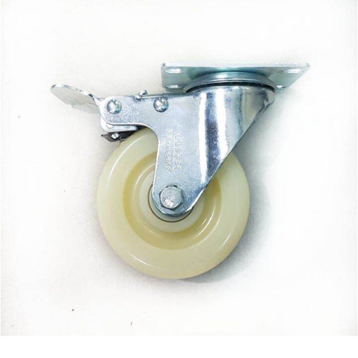 Roda Caster Troli / Trolley / Nylon Nilon 3 Inch Rem ( Kunci ) | Lazada ...
