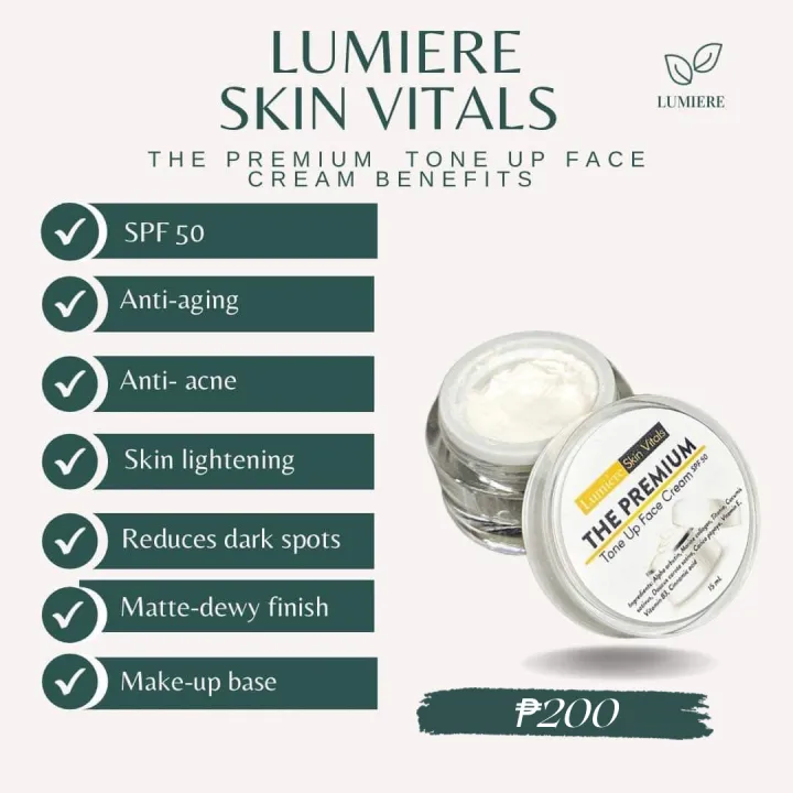 Lumiere Tone-up Cream (*with Freebies*) | Lazada PH