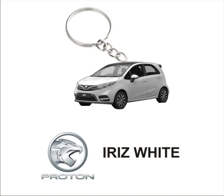 proton iriz white keychain 2d | Lazada
