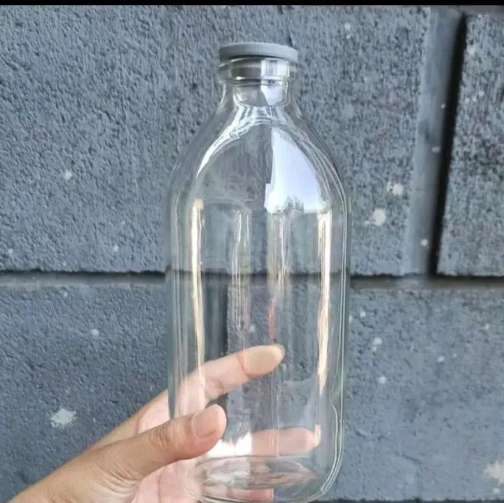 Botol infus botol kaca botol asi plus tutup ukuran 500ml per 1pcs ...