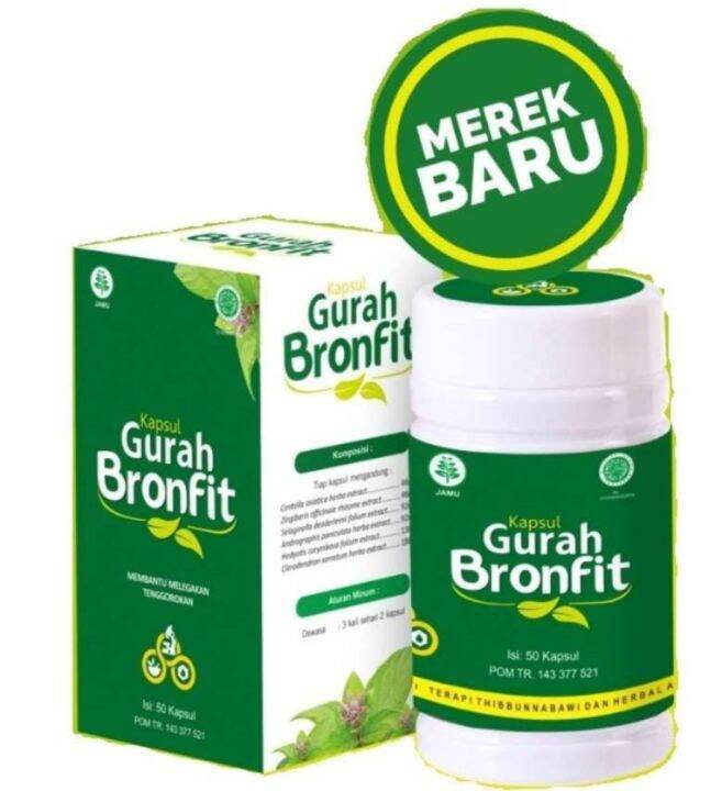 OBAT BATUK FLU AMPUH GURAH BRONFIT/KAPSUL HERBAL GURAH PERNAFASAN ...
