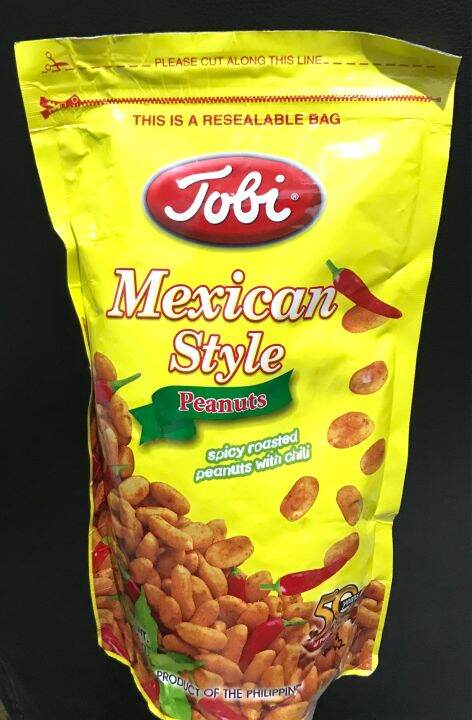 500g Tobi Mexican Style Peanuts Spicy Roasted Peanuts with Chili ...