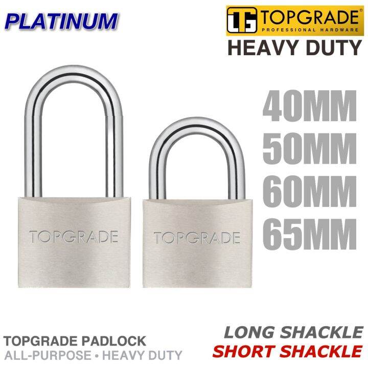 TOPGRADE Heavy Duty Stainless Steel Padlock | All Purpose | Short ...