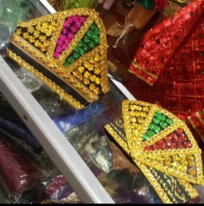 Topi adat aceh tari saman // Topi aceh // Aksesoris kepala tari saman ...