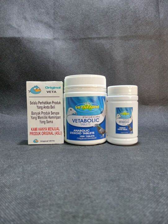 VETABOLIC TABLETS VETAFARM SUPLEMEN PEMBENTUKAN OTOT TULANG MERPATI ...