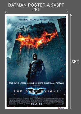 DARK KNIGHT TARPAULIN POSTER 2X3FT | Lazada PH