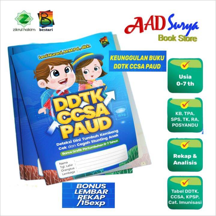 Buku DDTK CCSA PAUD - Deteksi Tumbuh Kembang Anak - Tumbuh tanpa Tunda | Lazada Indonesia