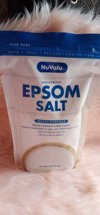 Nuvalu Epsom Salt Unscented Multi-purpose 454g | Lazada PH