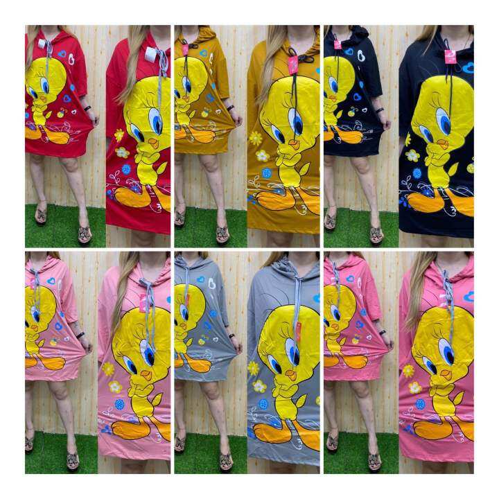 TWEETY BIRD DRESS WITH HOOD | Lazada PH
