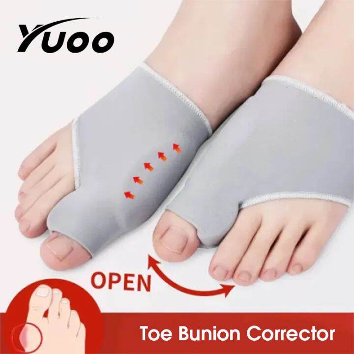 YUOO เครื่องยืดถุงเท้าปรับสรีระนิ้วเท้าที่คั่นนิ้วเท้า1คู่ Hallux ...