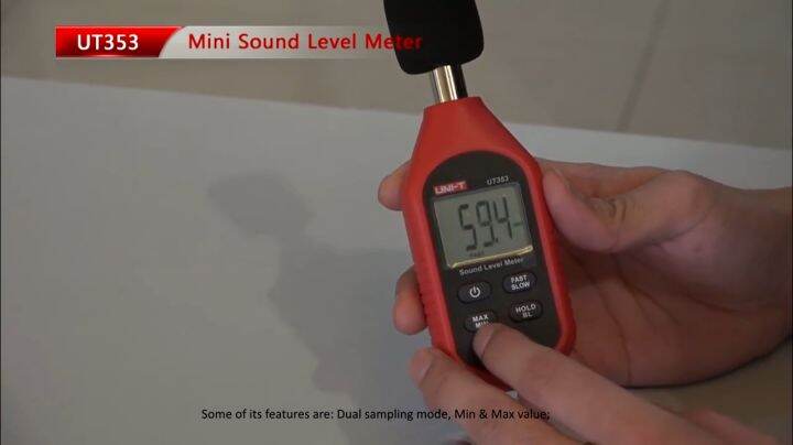 มิเตอร์วัดระดับเสียง UNI-T UT353,เครื่องวัดระดับเสียงเครื่องทดสอบมิเตอร์วัดเสียงรบกวน30-130dB เด ...