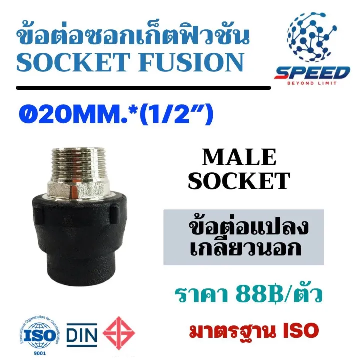 ข้อต่อแปลงเกลียวนอก (Male Adaptor Electro Fusion Socket) PP-R แบบเชื่อมสอด | Lazada.co.th