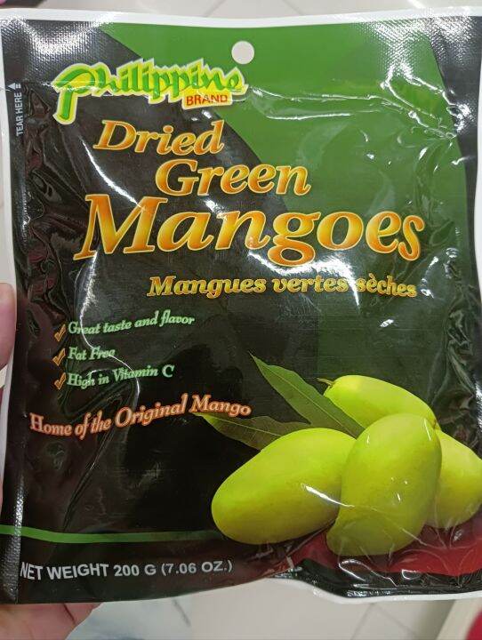 Cebu Philippine brand dried green mango 200 grams and 100 grams per pack | Lazada PH