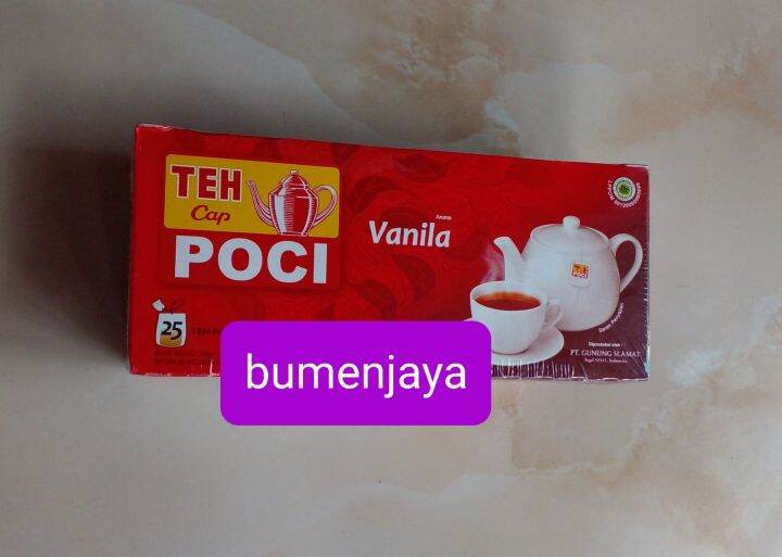 Teh poci vanila teh celup isi 25 bag teh rasa vanila | Lazada Indonesia