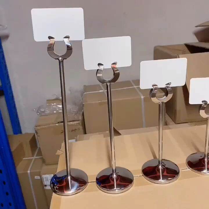 6/8/10inch Tiang Nomor Meja Table Number Menu Stand Card Holder ...