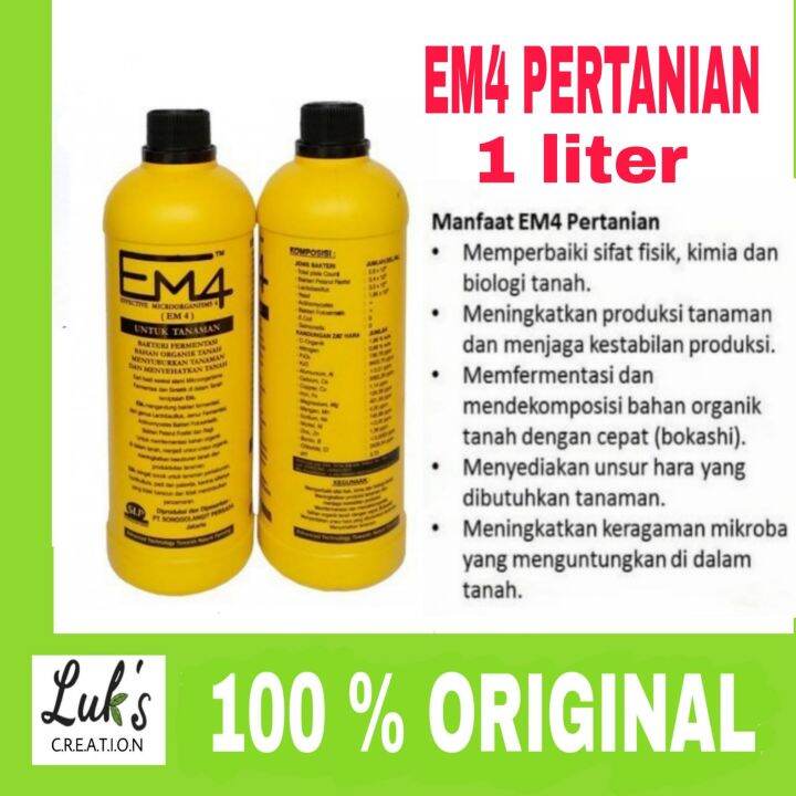 EM4 PERTANIAN - EM4 TANAMAN - pupuk organik fermentasi pembuat kompos ...