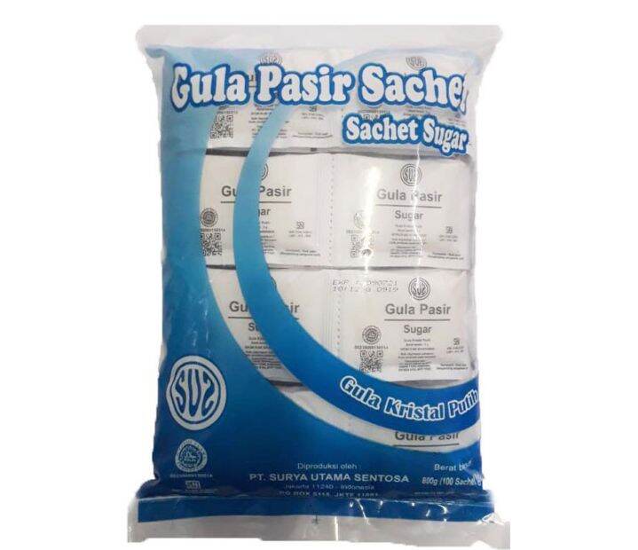 SUS Gula Pasir Kristal Putih Sachet 100 x 8 g | Lazada Indonesia