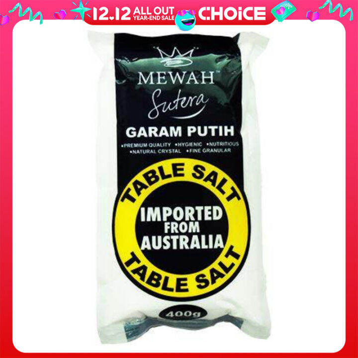 Mewah Australian Table Salt 400g/ Mewah Garam Putih 400g | Lazada