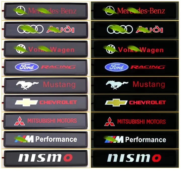 Car LED logo Front grille lamp emblem Light badge for Chevrolet Ford ...