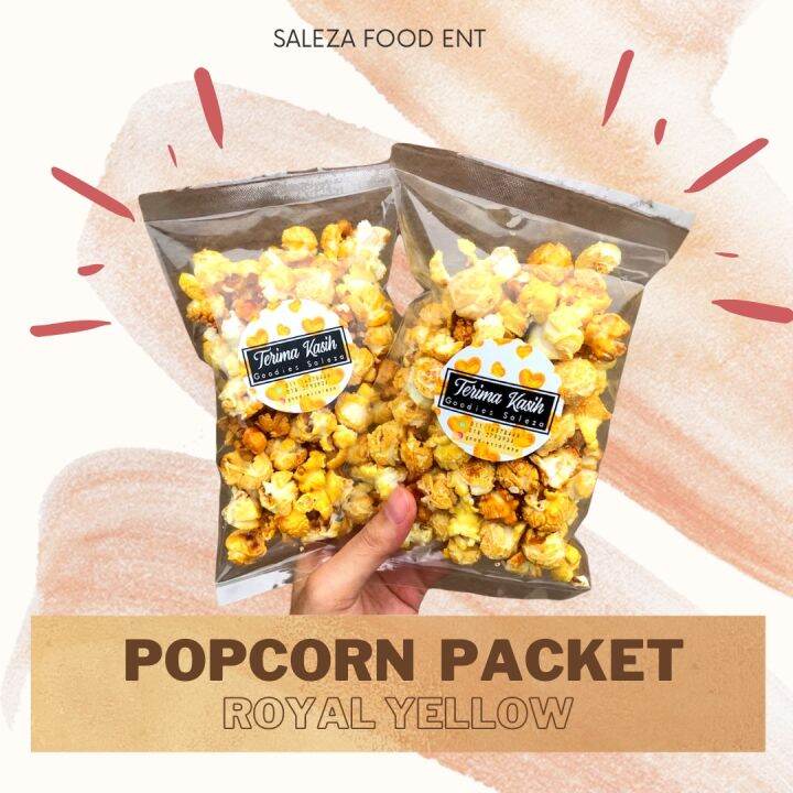 Popcorn Packet Royal Yellow | Popcorn Malaysia | Popcorn Pelangi ...
