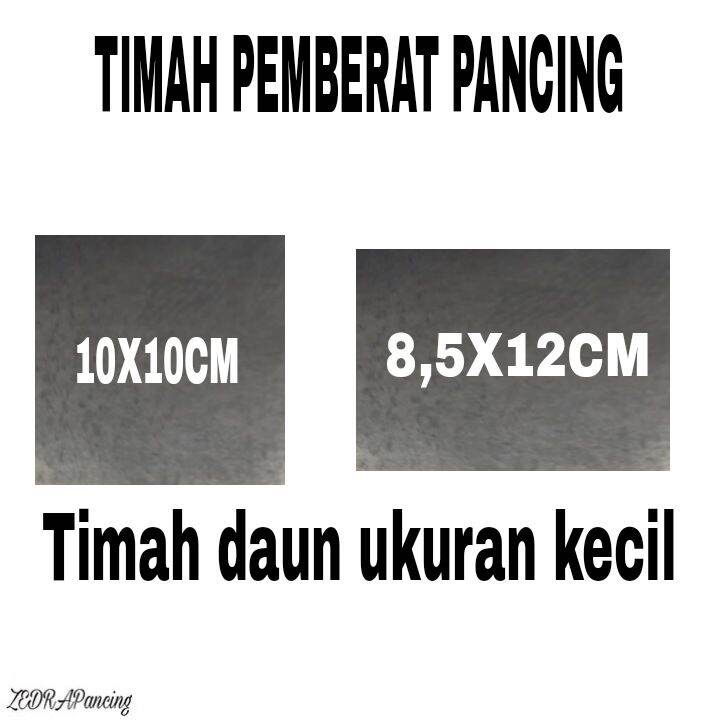 TIMAH LEMPENG UKURAN KECIL / TIMAH PEMBERAT PANCING / TIMAH DAUN ...
