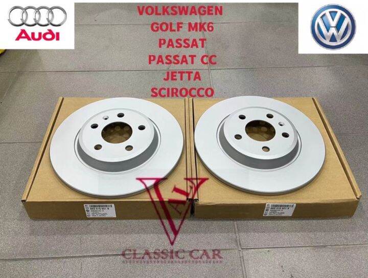 ( 100% ORIGINAL ) VOLKSWAGEN GOLF MK6 PASSAT PASSAT CC JETTA SCIROCCO AUDI A4 A5 A6 Q5 REAR DISC ...