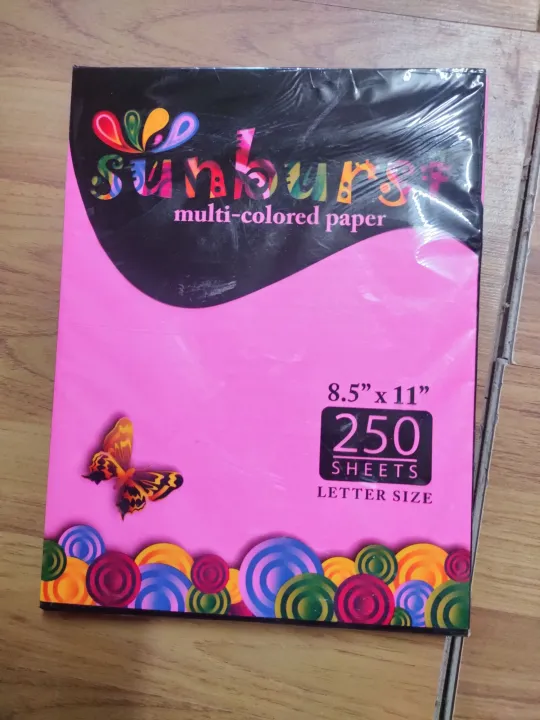 Sunburst multi-colored paper 250sheets | Lazada PH