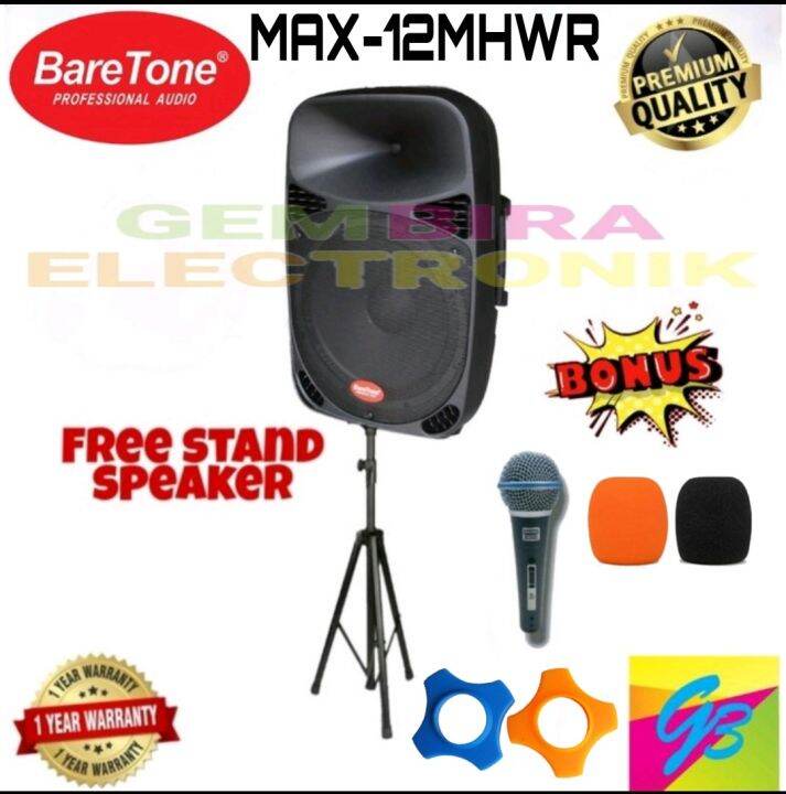 Speaker Baretone Max 12 MHWR | Lazada Indonesia