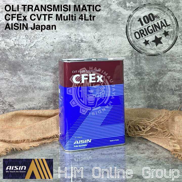 OLI TRANSMISI AUTOMATIC AISIN OIL ATF CFEx CVTF Multi 4 Liter ORIGINAL | Lazada Indonesia