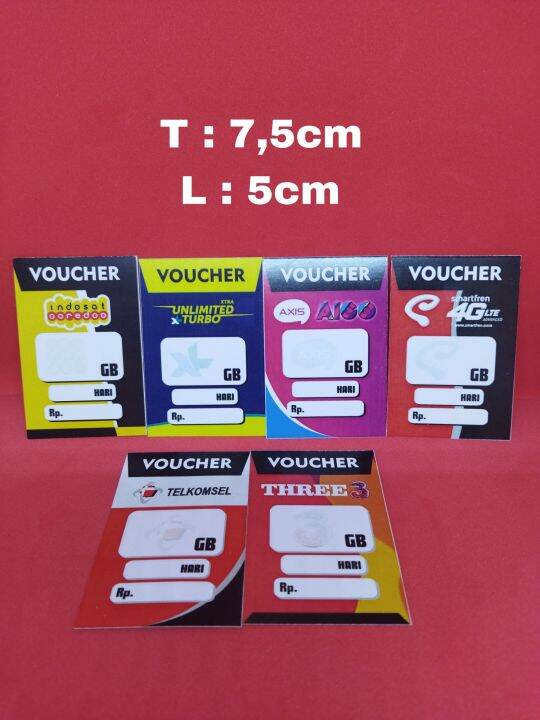 DISPLAY KONTER Label voucher harga display konter satuan | Lazada Indonesia