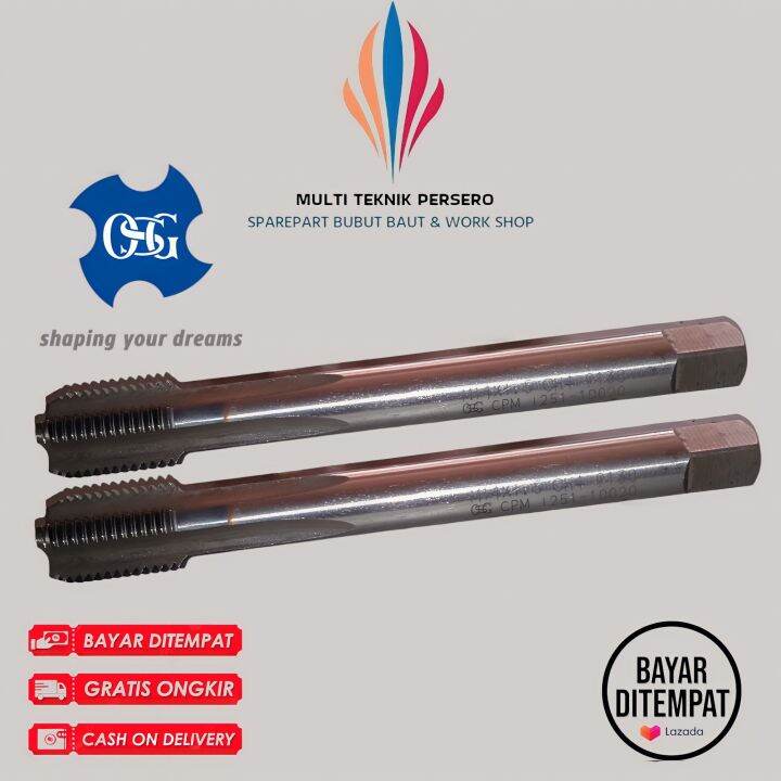 HAND TAP M14X1, 5 / M14X1, 50 OSG ASLI JAPAN BAHAN HSS (COCOK UNTUK TAP BAUT OLI MOTOR OVERSIZE ...