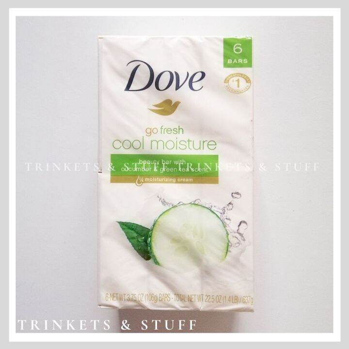 Dove Go Fresh Cool Moisture Beauty Bar Soap With Cucumber And Green Tea