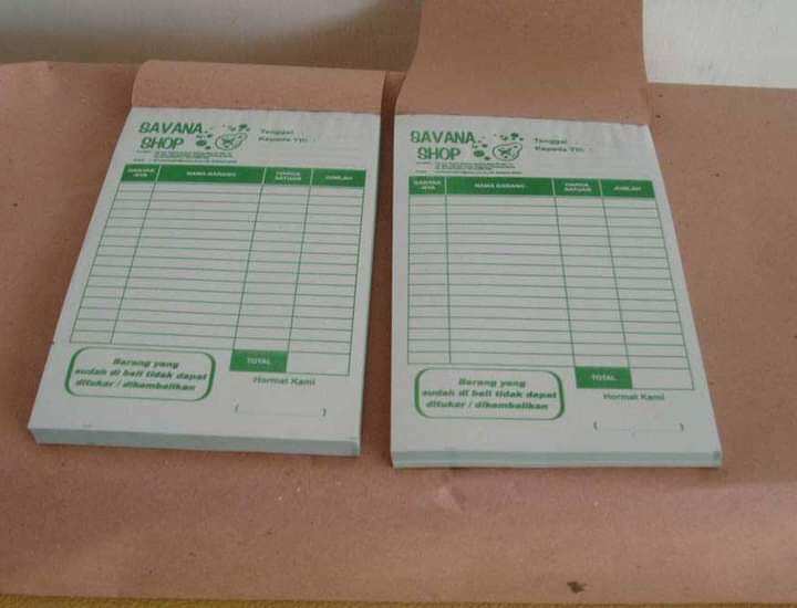 CETAK NOTA 1 RIM 1 WARNA | Lazada Indonesia