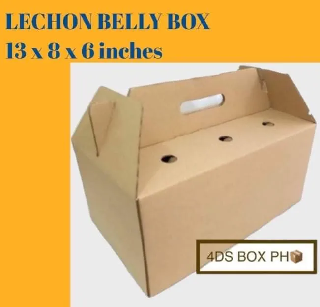 Lechon Belly Box / Take out box with Handle/25 pcs | Lazada PH