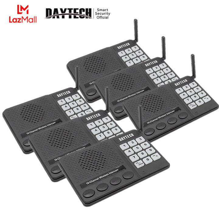 ส่งไวจากไทยDaytech Wireless Intercom System ระบบอินเตอร์คอมไร้สาย 10 ช่อง ระยะทาง 1 กม สำนักงาน ...