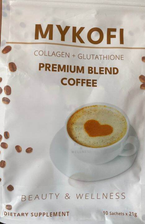 MYKOFI COLLAGEN & GLUTATHIONE PREMIUM BLEND COFFEE | Lazada PH