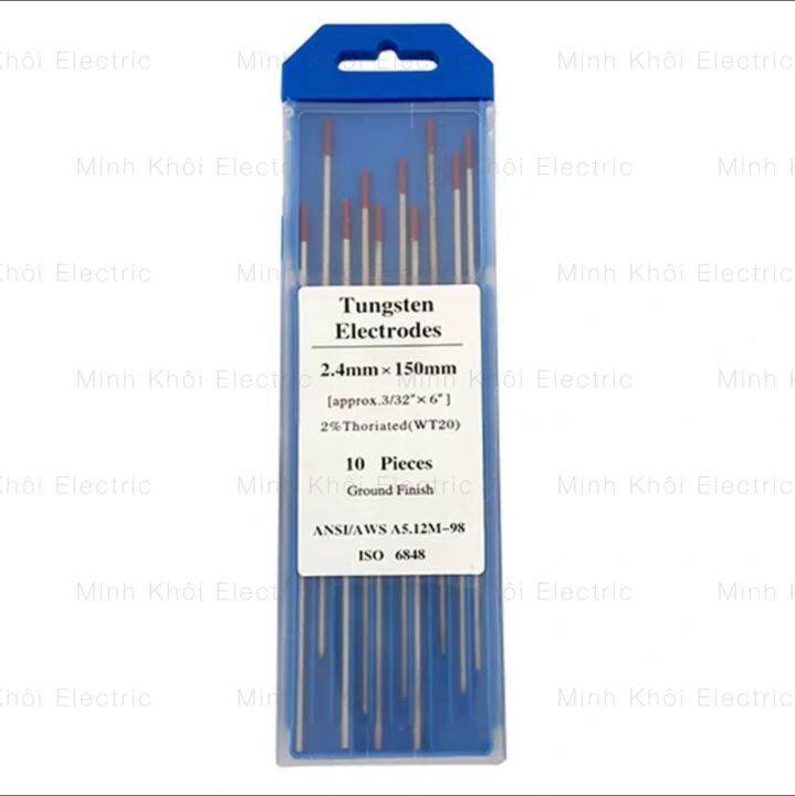 Kim hàn tig nhôm 2,4mm x 150mm,que hàn Tig, kim hàn tig inox sắt, kẹp hàn tig,điện cực hàn tig ...