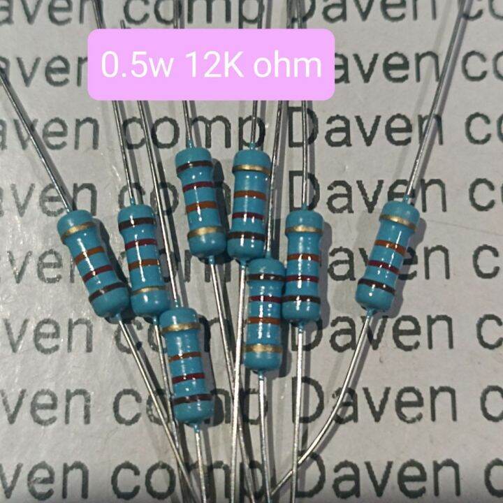 10BUAH RESISTOR 0.5WATT 12K OHM SETENGAH WATT 12K OHM 0,5 WATT 12K OHM | Lazada Indonesia