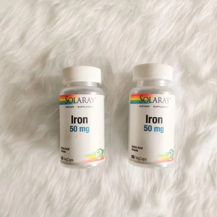 BUY 1 TAKE 1, SOLARAY, Iron, 50 mg, 60 VegCaps | Lazada PH