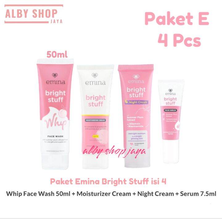 Paket Emina Bright Stuff isi 4 Pcs / Skincare Remaja | Lazada Indonesia