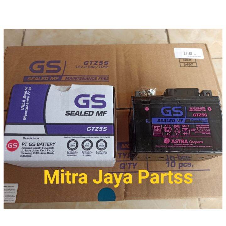 AKI GS Astra Kering GTZ5S GTZ5 Motor Honda Beat FI F1 New Beat Karbu Vario 110 Lama Old Karisma ...