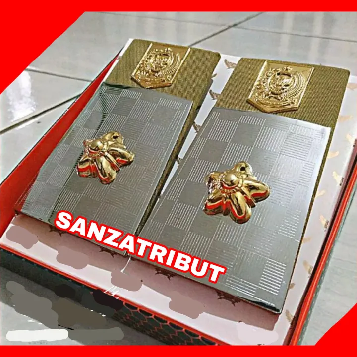 Pangkat Kades Lurah Pdh Motif Plat Besi Logo Garuda | Lazada Indonesia