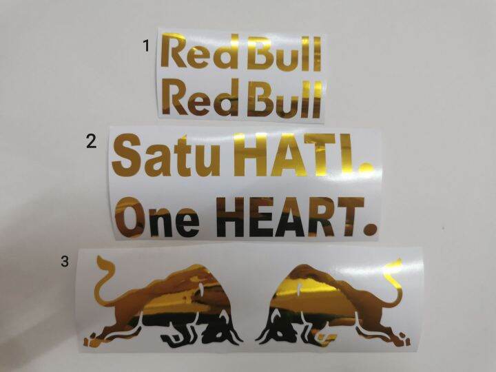 RS150 WINNER SATU HATI REDBULL STICKER CUTTING | Lazada